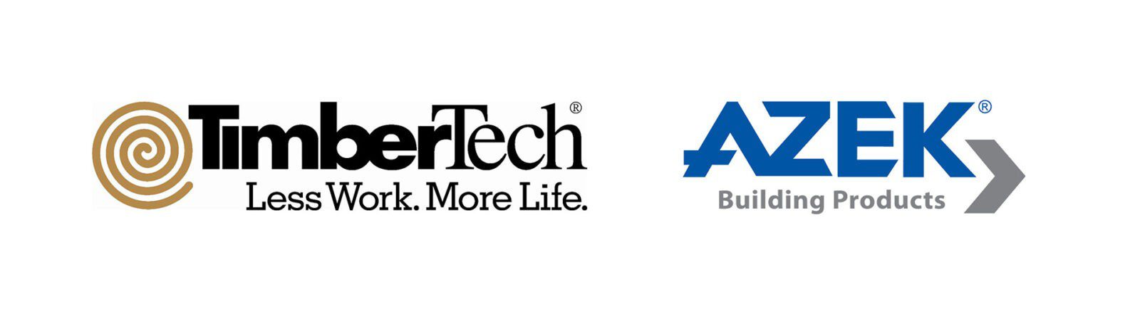 Timbertech and azek logos. - Bistate Building Supplies